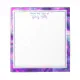 Personalized Purple and Blue Abstract Art Notepad | Zazzle
