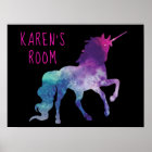 Unicorn Of The Rainbow Art Poster/Print Poster | Zazzle.com