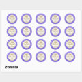 Personalized Purple and Gold Princess Stickers | Zazzle