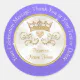 Personalized Purple and Gold Princess Stickers | Zazzle