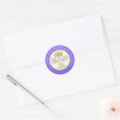 Personalized Purple and Gold Princess Stickers | Zazzle