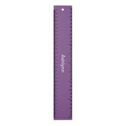 Personalized Purple Ruler | Zazzle