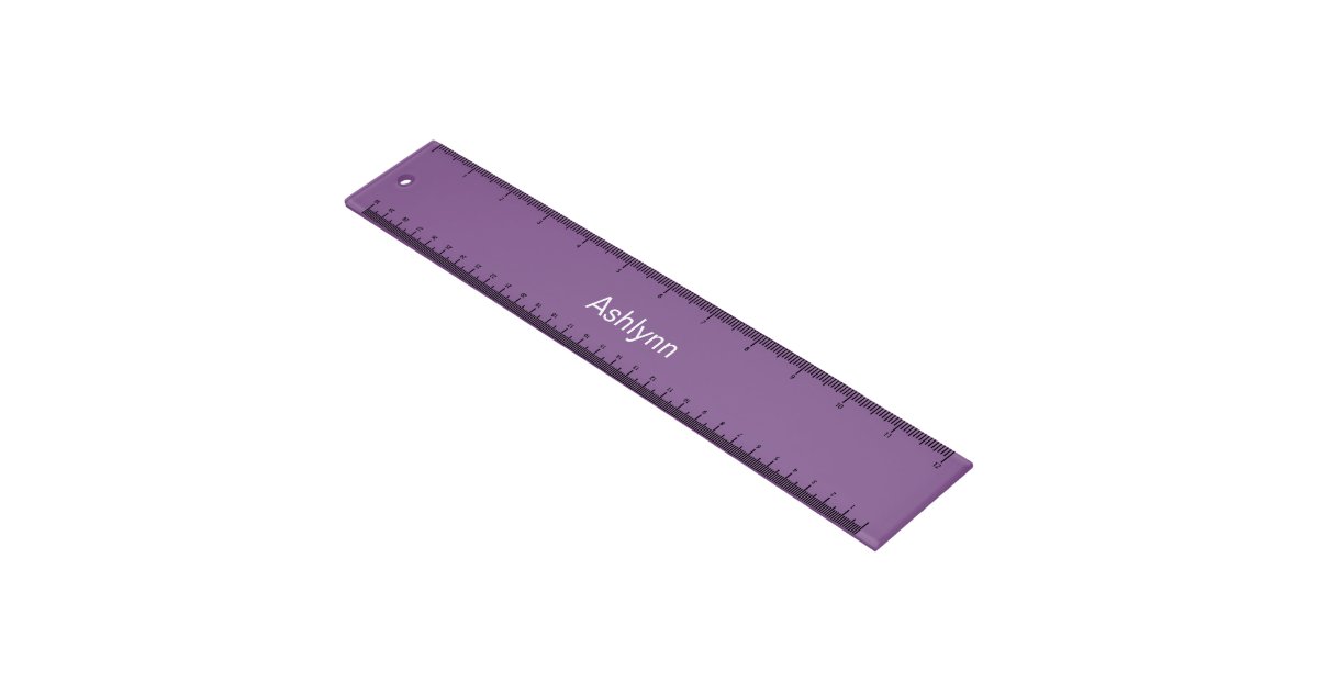 Personalized Purple Ruler | Zazzle