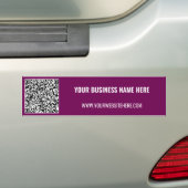 Personalized QR Code Bumper Sticker Custom Text | Zazzle