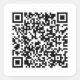 Personalized QR Code Custom URL Square Sticker | Zazzle