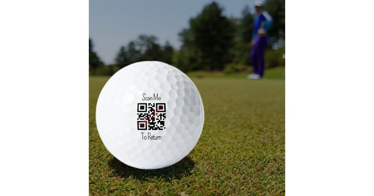 Personalized QR Code Golf Balls | Zazzle