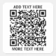 Personalized QR Code Square Sticker | Zazzle