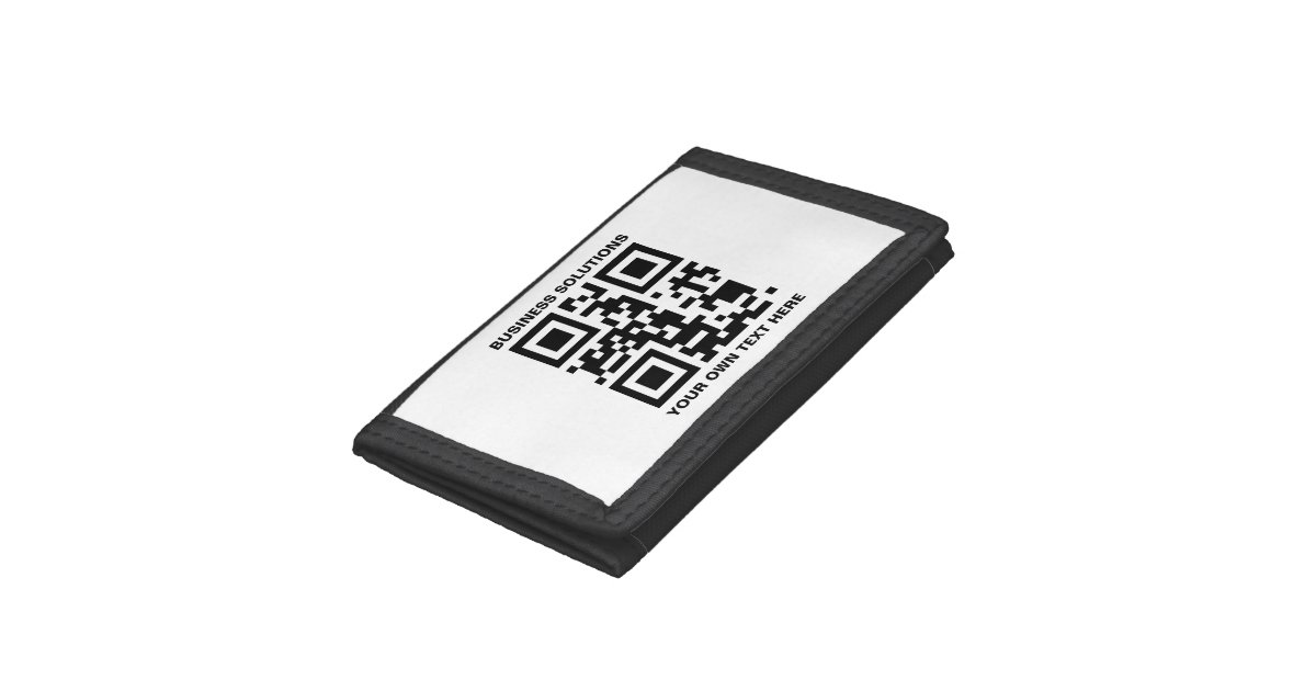 Personalized QR code Trifold Wallet | Zazzle