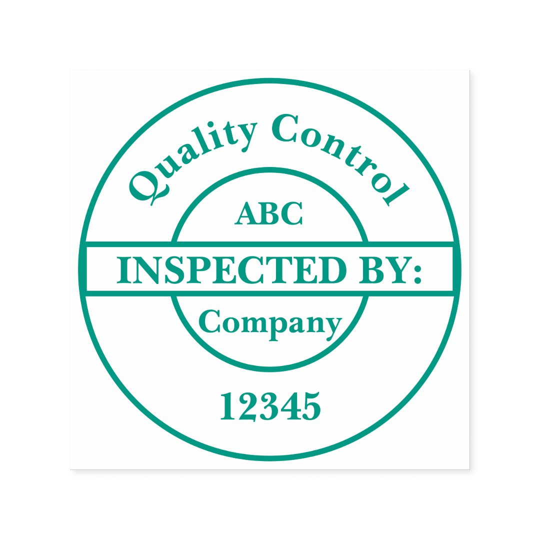 Personalized Quality Control Self Inking Stamp | Zazzle