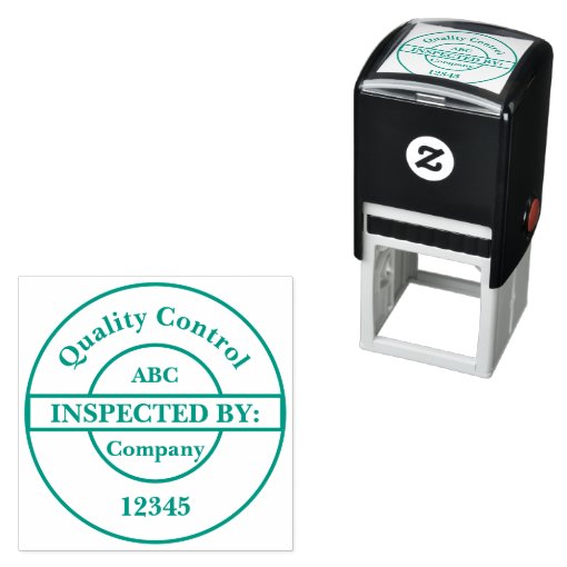 Personalized Quality Control Self Inking Stamp | Zazzle