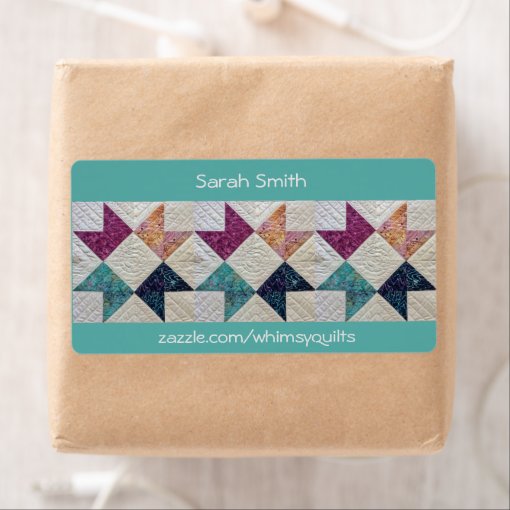 Personalized Quilt Stickers | Zazzle