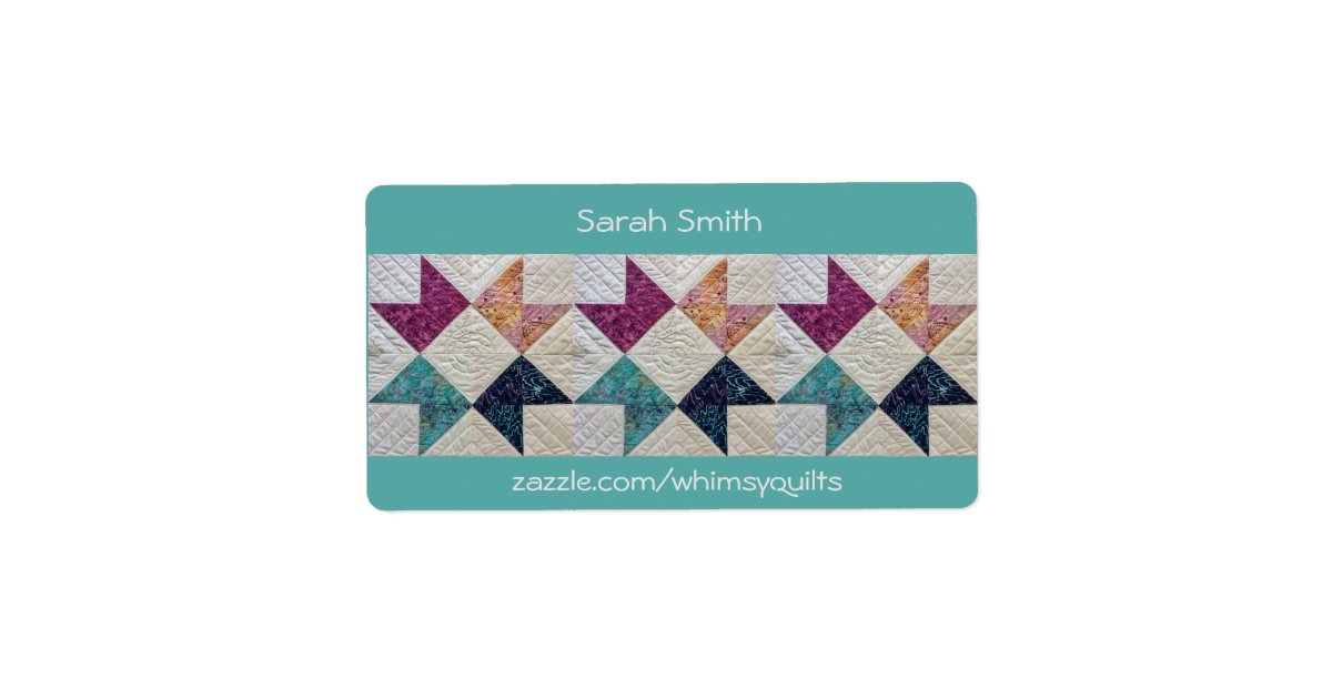 Personalized Quilt Stickers | Zazzle