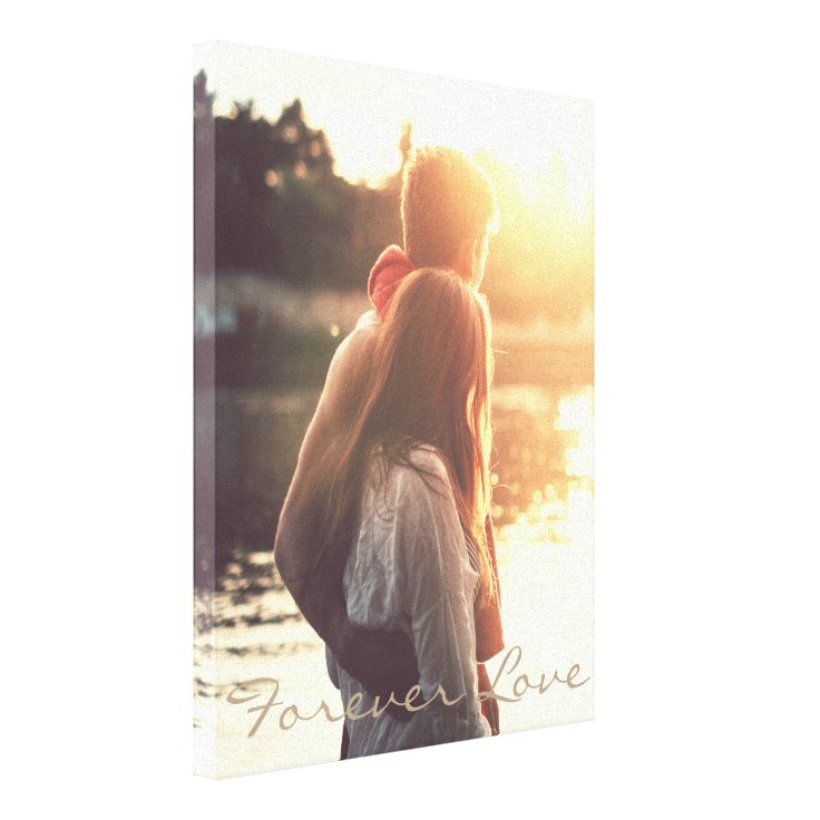 Personalized quote and photo canvas print | Zazzle