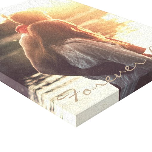 Personalized quote and photo canvas print | Zazzle