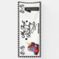 Personalized Race Car Themed Birthday Party Banner | Zazzle