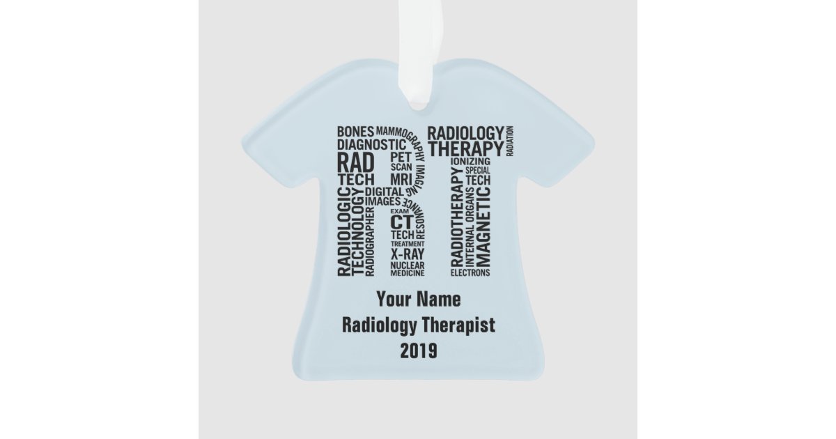 Personalized Rad Tech RT Radiology Technologist Ornament | Zazzle
