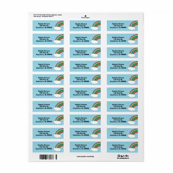 Personalized Rainbow Address Labels | Zazzle