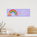 Personalized Rainbow Birthday Banner Posters | Zazzle