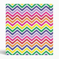 Personalized Rainbow Chevron Teacher Binder | Zazzle