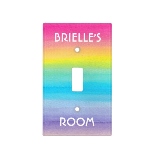 Personalized Rainbow Light Switch Cover | Zazzle.com