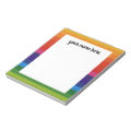 Personalized Rainbow Notepad | Zazzle