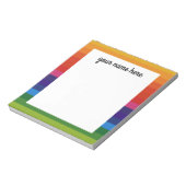 Personalized Rainbow Notepad | Zazzle