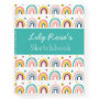 Personalized Rainbow Pattern Sketchbook Notebook | Zazzle