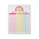 Personalized Rainbow Reading Log Homeschool Log Notepad | Zazzle