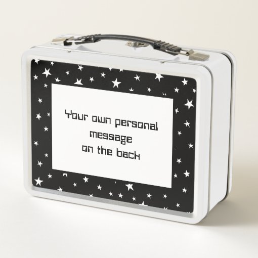 Personalized Rainbow Shooting Star Space Metal Lunch Box | Zazzle