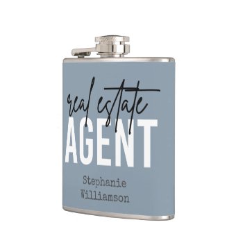 Personalized Real Estate Agent Gifts for Realtor Flask | Zazzle