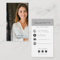 Personalized Realtor Modern Vertical Photo Design Business Card | Zazzle