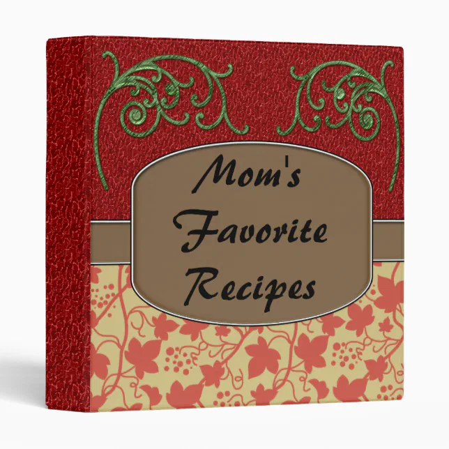 Personalized Recipe Binder | Zazzle