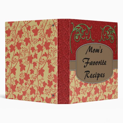Personalized Recipe Binder | Zazzle