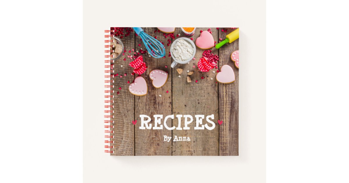 Personalized recipe book | Zazzle