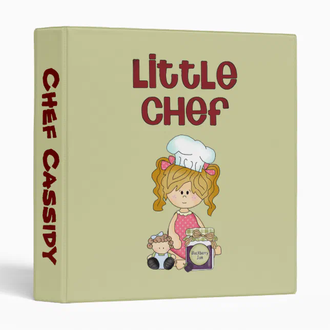 Personalized Recipe Books Cute Kids binders | Zazzle