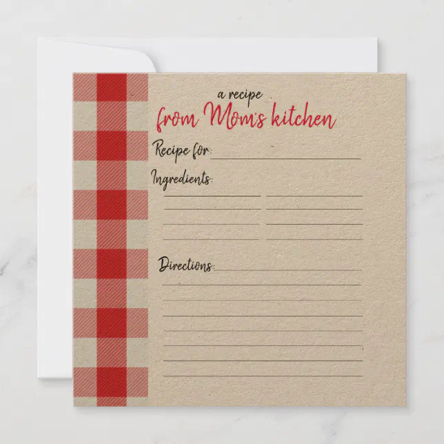 Personalized Recipe Cards | Zazzle