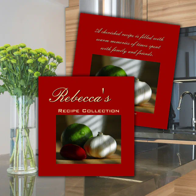 Personalized Recipe Collection Binder | Zazzle