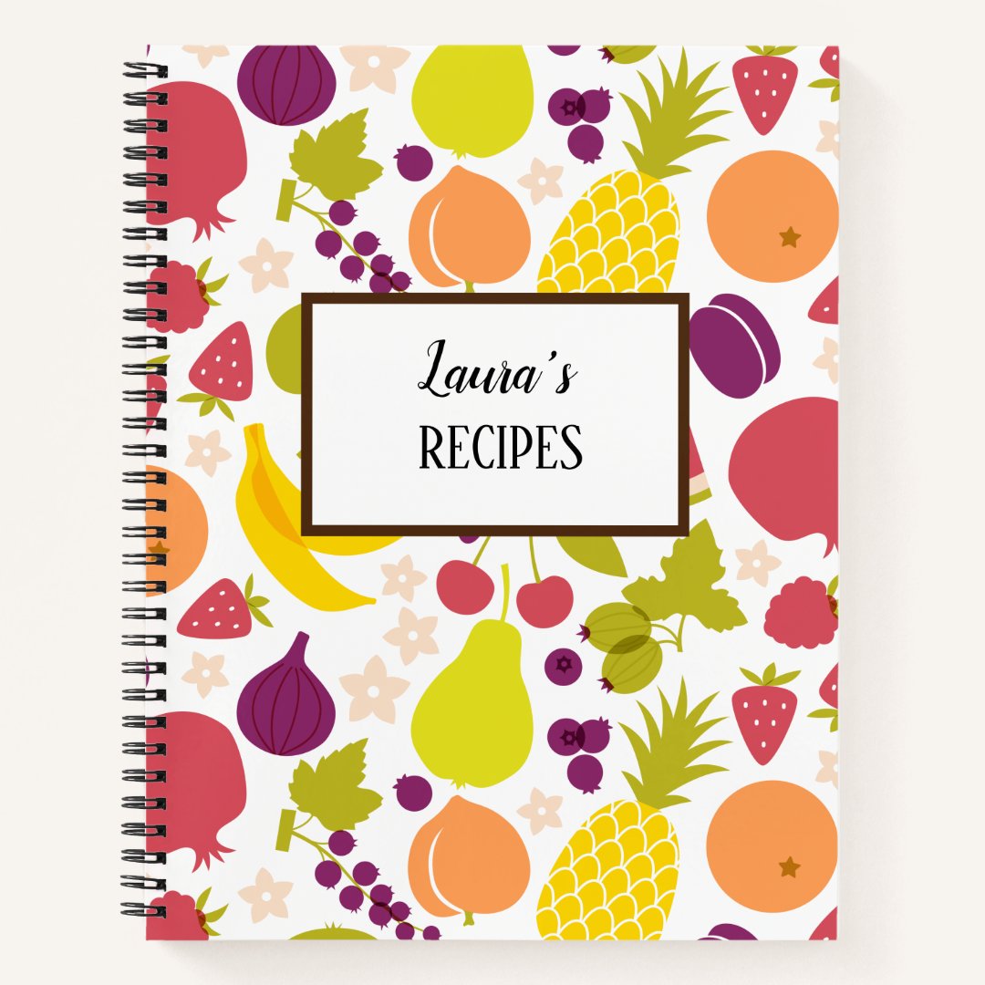 Personalized Recipe Notebook | Zazzle