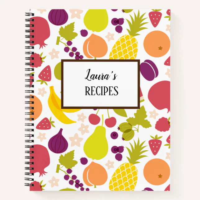 Personalized Recipe Notebook | Zazzle