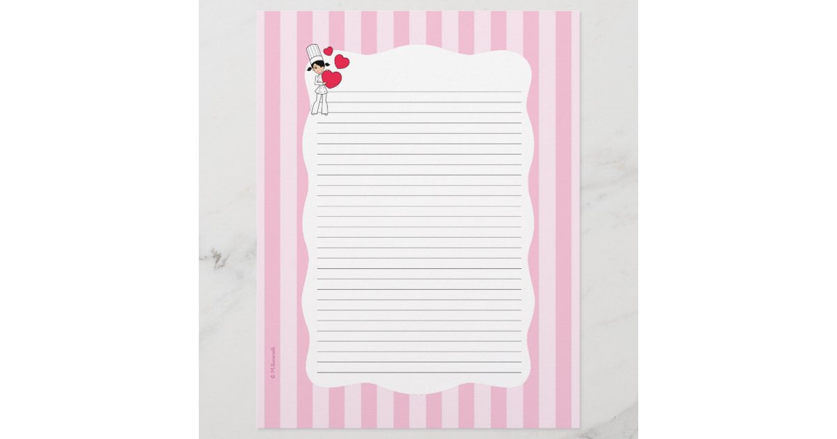 Personalized Recipe Pages for Recipe Binders | Zazzle