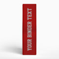Personalized Red and Gray Football Binder | Zazzle