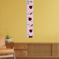 Personalized Red & Black Ladybugs Growth Chart | Zazzle