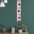 Personalized Red & Black Ladybugs Growth Chart | Zazzle