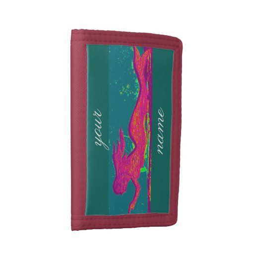 personalized red mermaid wallet | Zazzle