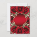 [Personalized] Red Rose Wedding Invitation | Zazzle
