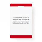 Personalized Red White Service Dog Photo ID Badge | Zazzle