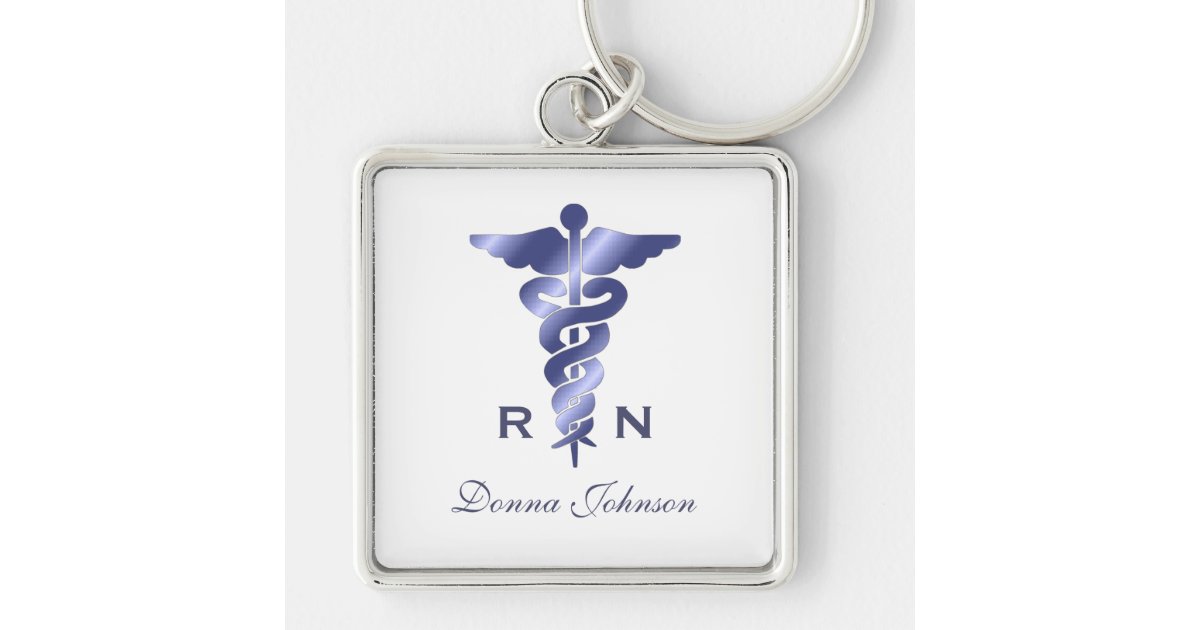 Personalized: Registered Nurse Keychain | Zazzle