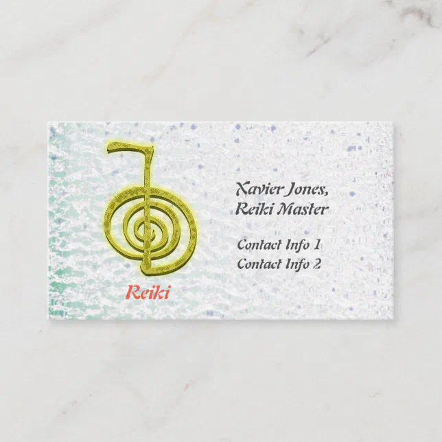 Personalized Reiki Master business cards | Zazzle