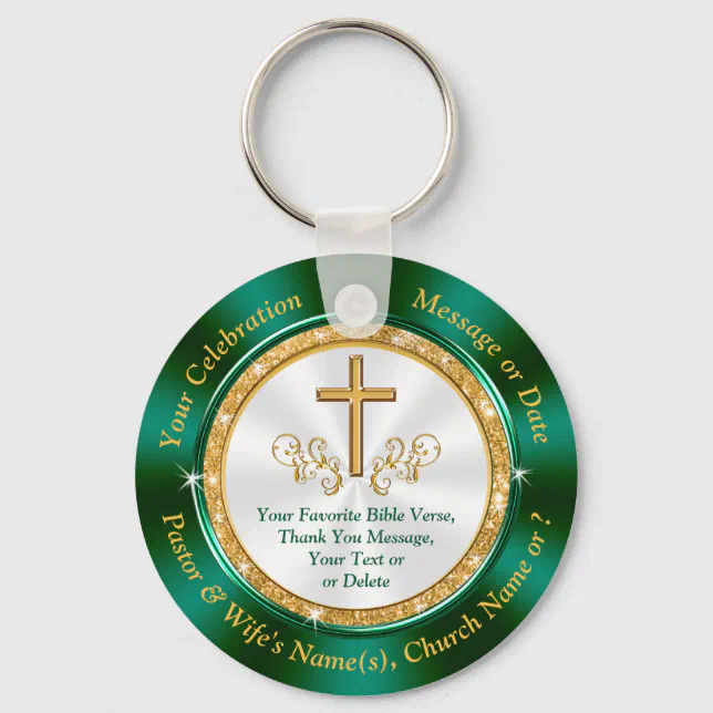 Personalized, Religious Party Favors for Adults Keychain | Zazzle