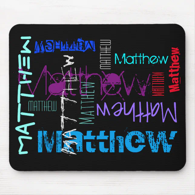 Personalized repeating name 7 letters Mousepad | Zazzle
